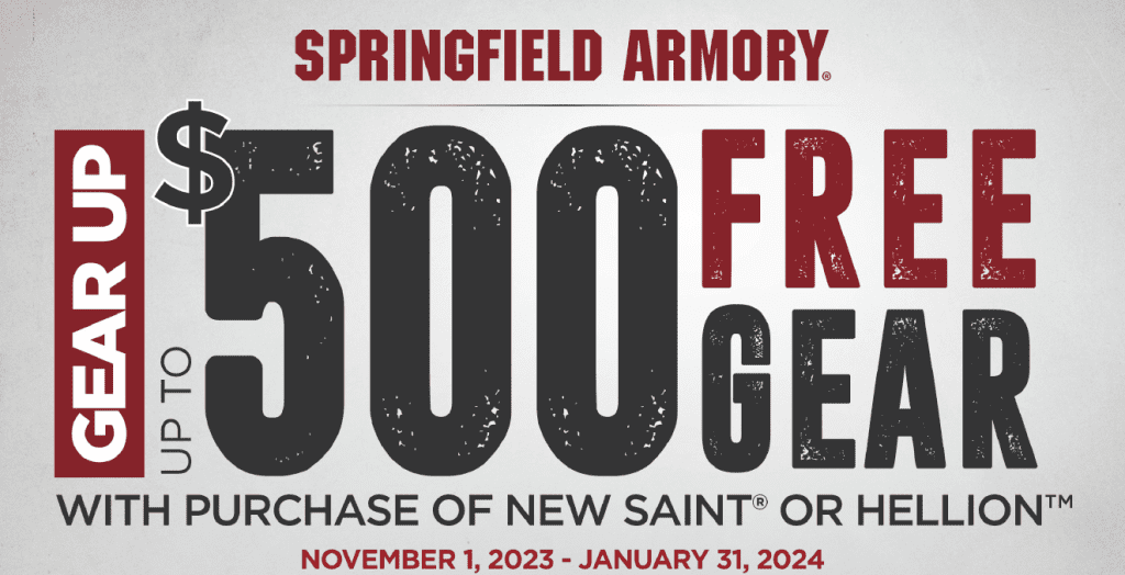 Springfield Armory SAINT/ Hellion Gear Up - $500 in Free Gear with New ...