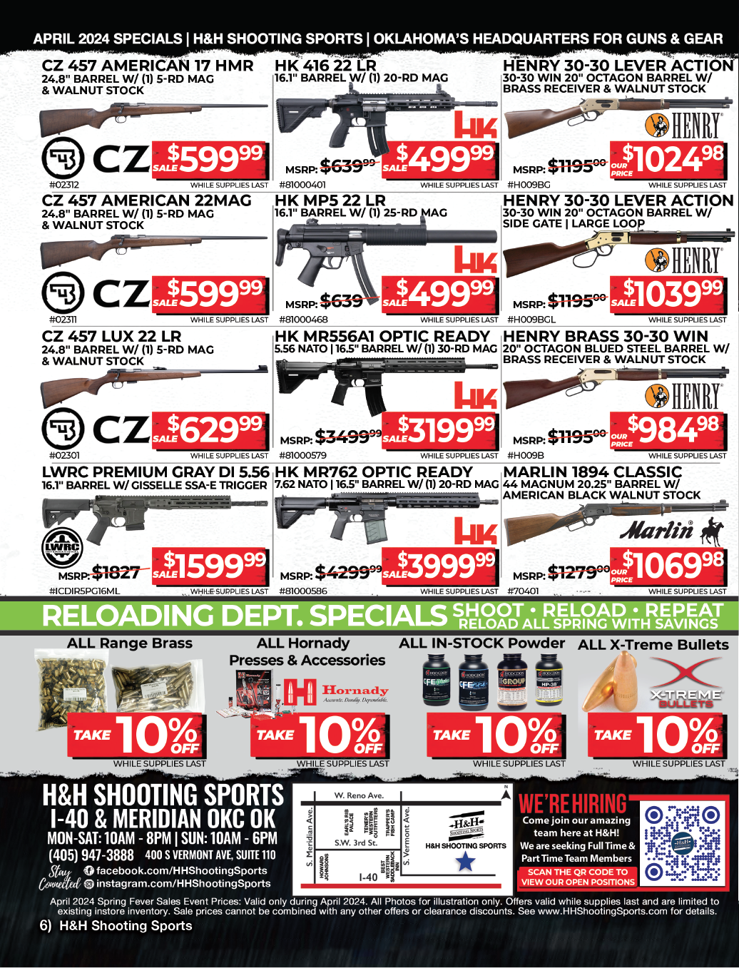 April 2024 Spring Fever Sales Event | H&H Shooting Sports | Oklahoma ...